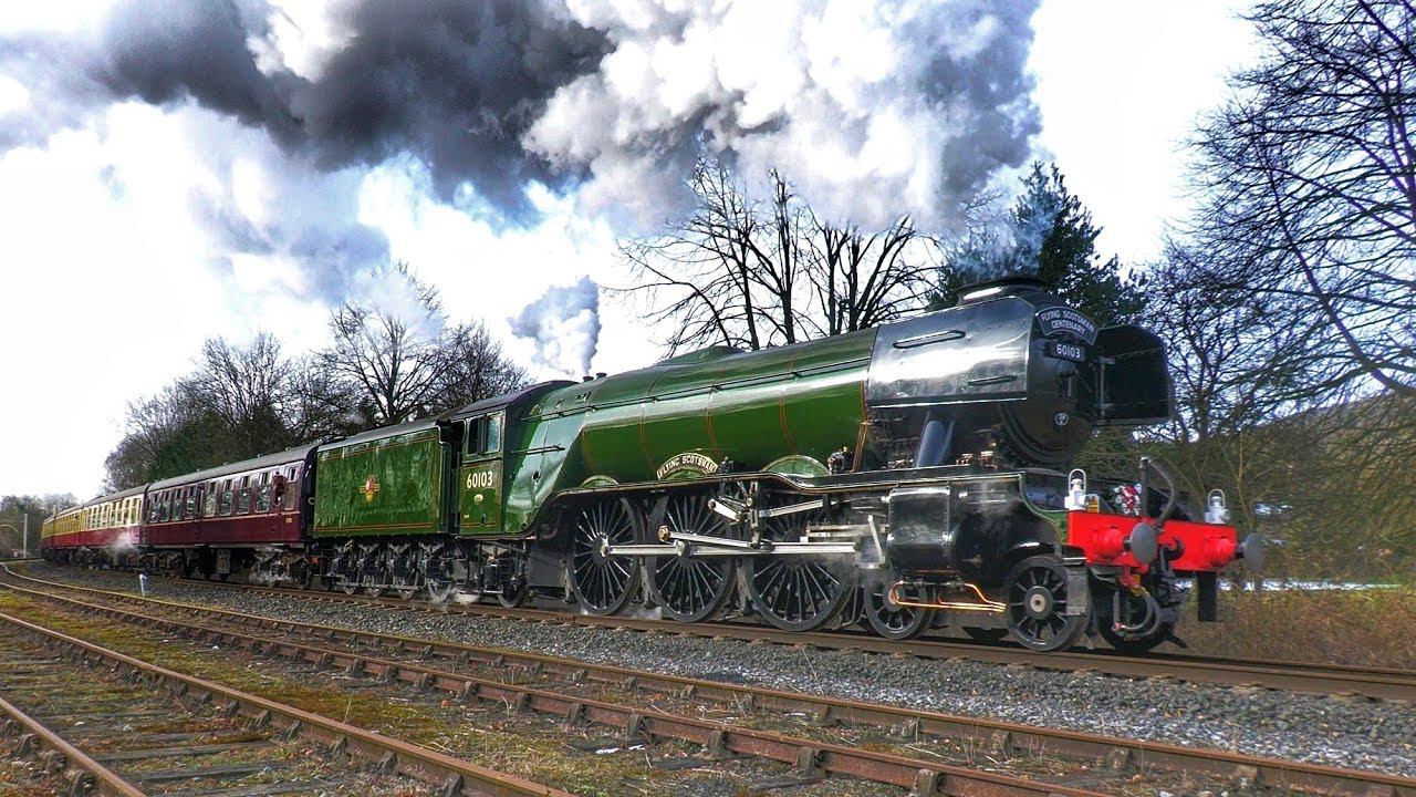 FLYING SCOTSMAN 60103 CELEBRATING 100 YEARS (DRONE FOOTAGE) - YouTube