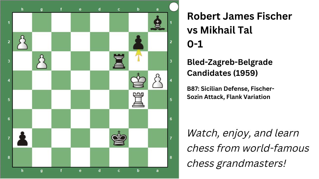Robert James Fischer vs Mikhail Tal | 1959 | 0-1 | Chess Game - YouTube