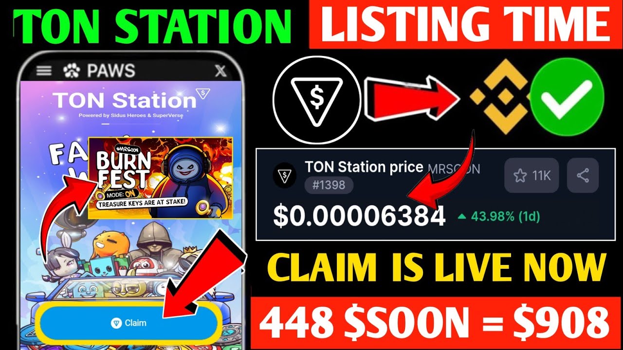 Ton Station Session 2 Airdrop Date | Ton Station Airdrop New Update ...