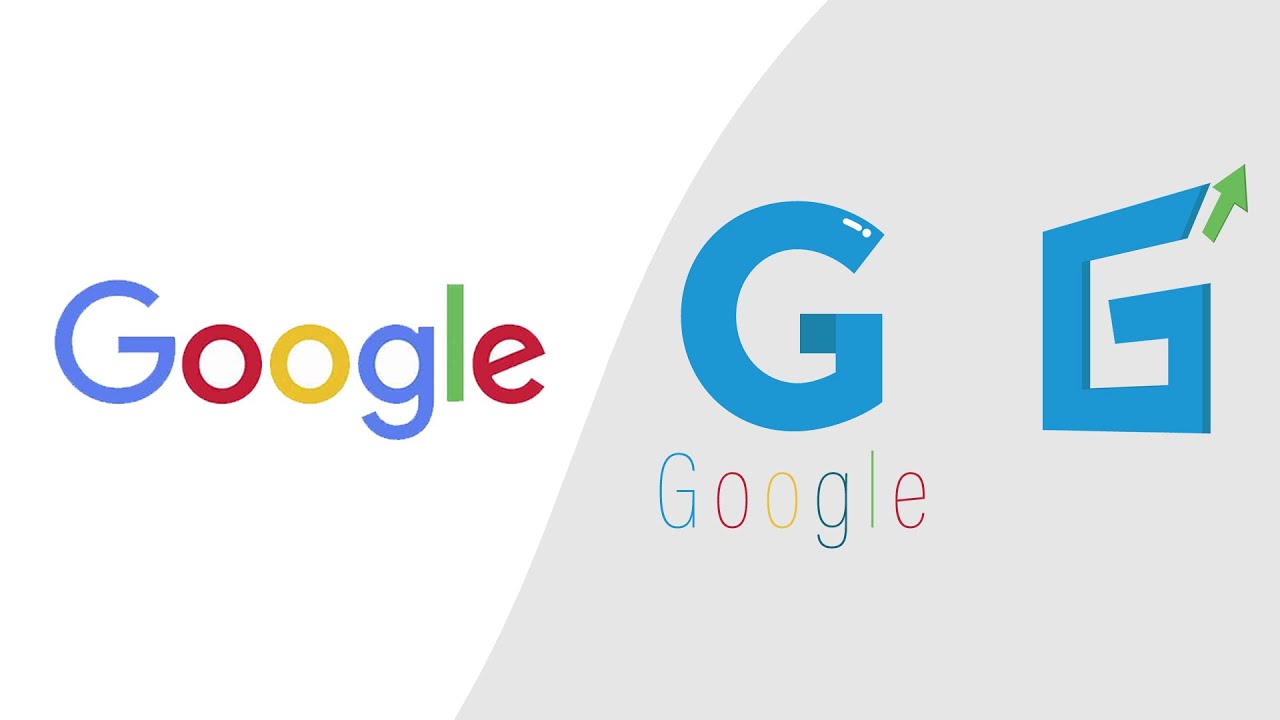 What would the Google logo be like in geometry and minimalist design ...