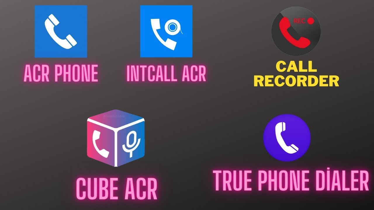 Telefon Görüşme Kaydı Uygulamaları Tek Part - ACR Phone - Cube ACR ...