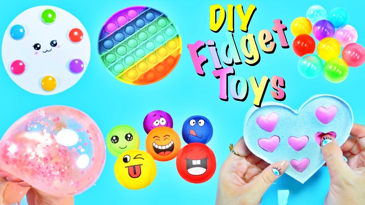 DIY - FIDGET TOYS HACKS AND CRAFT IDEAS YOU WILL LOVE - Heart POP IT ...