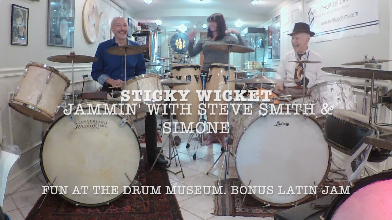 Sticky Wicket. Jammin' with Steve Smith and Simone on Congas - YouTube
