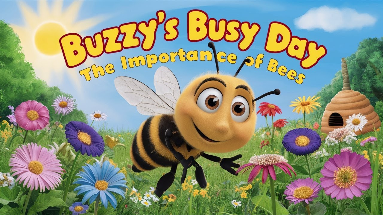 Buzzy's Busy Day: The Importance of Bees. Animated Story for Kids - YouTube