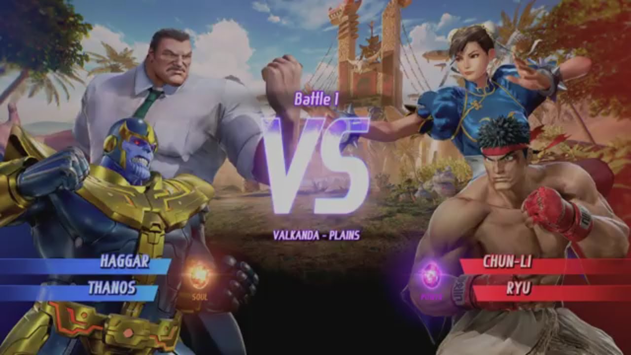 MARVEL VS. CAPCOM: INFINITE Haggar Alt., Thanos In Arcade Mode - YouTube