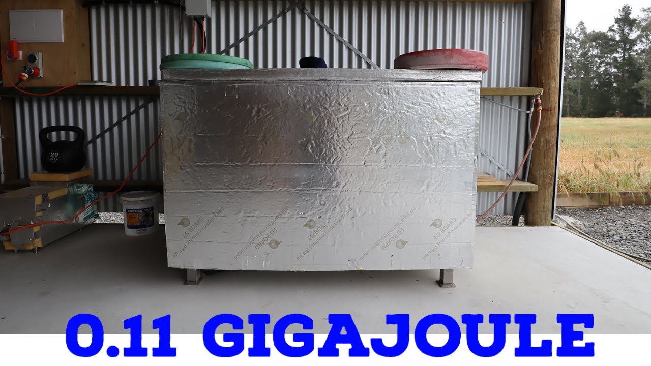 This tank holds 0.11 GIGAJOULES of heat! - YouTube