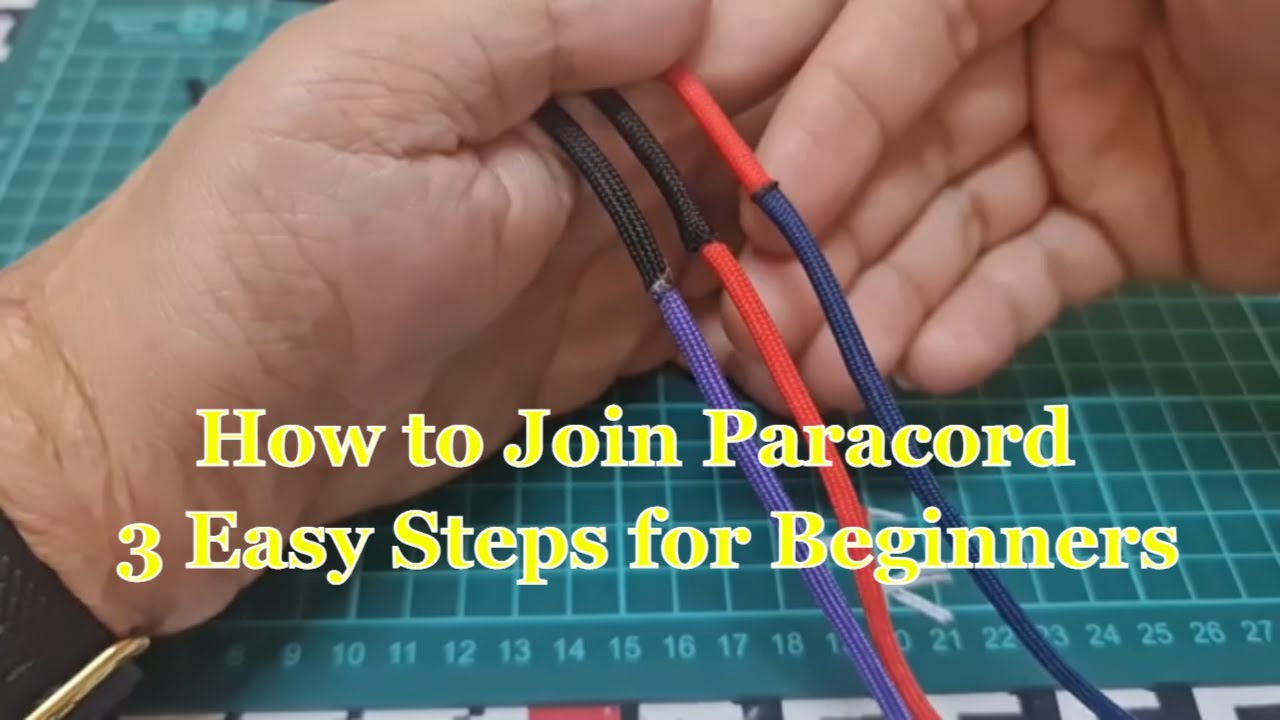 How to Join Paracord: 3 Easy Steps for Beginners - YouTube