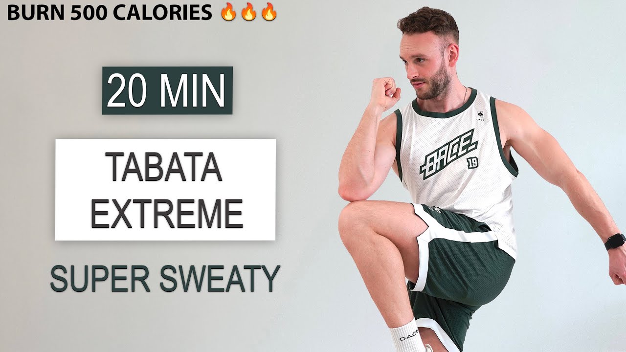 20 MIN TABATA EXTREME | Burn 500 Calories (Full body, At Home, No ...