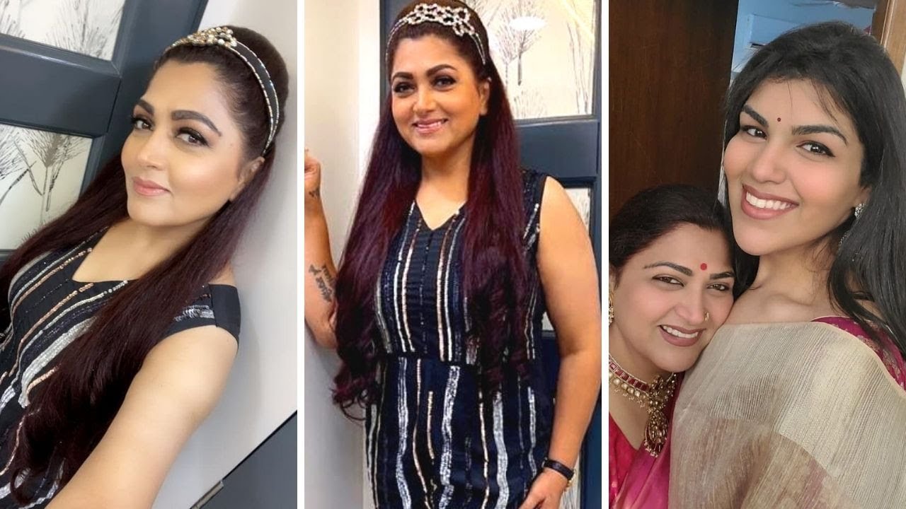 Actress Khusboo Lost 15kgs With Daughter Avanthika Latest Pice |Actress ...