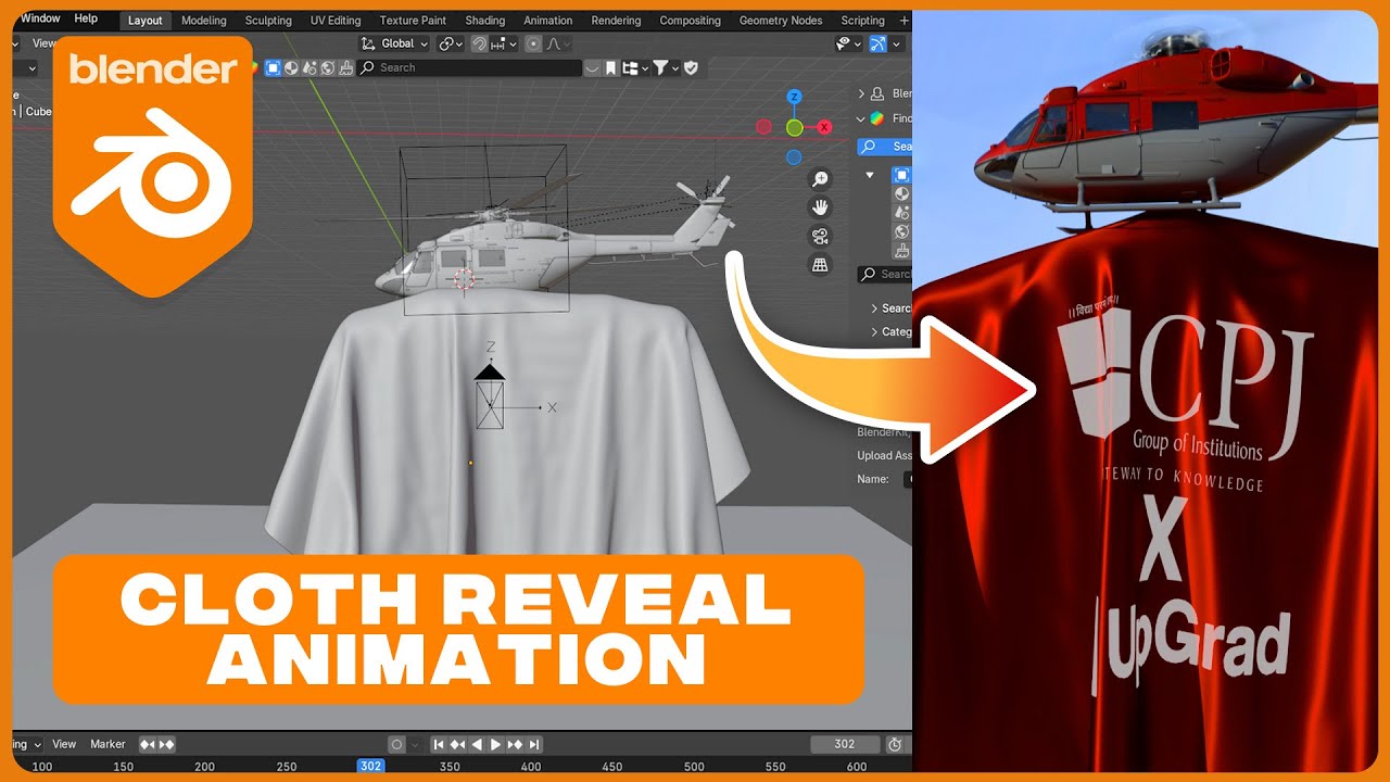Cloth Reveal VFX in Blender & After Effects – Easy Tutorial + Free ...