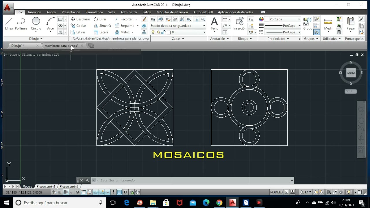 actividad 2: comandos básicos de AutoCAD - YouTube