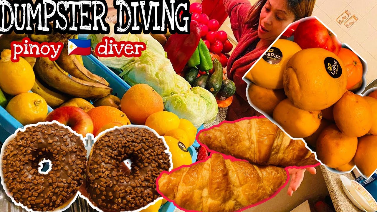 PINOY 🇵🇭 DUMPSTER DIVING SPAIN || ICEBERG,PATATAS, GULAY AT IBA PA ...
