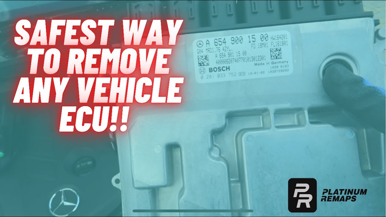 Mercedes C Class W205 ECU Removal + ECU Flash (How To) C300d - YouTube