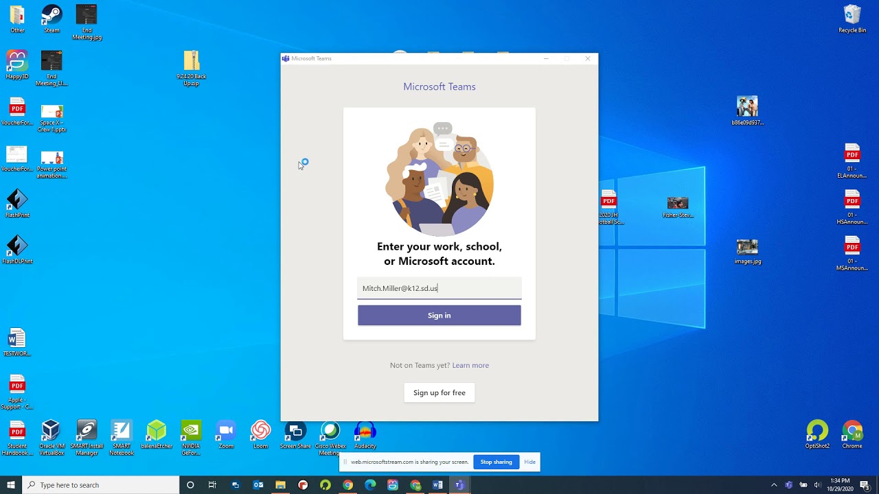 Microsoft Teams Log In Demo - YouTube