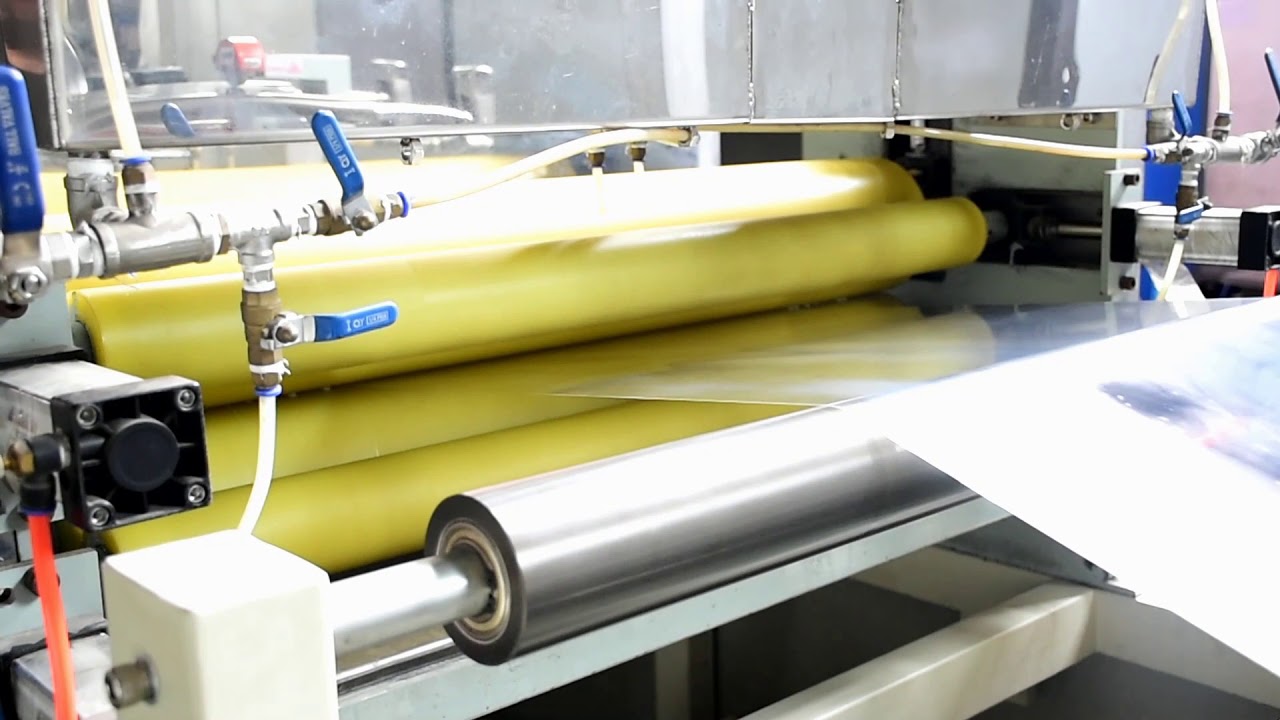 PET plastic sheet extruder machine - YouTube