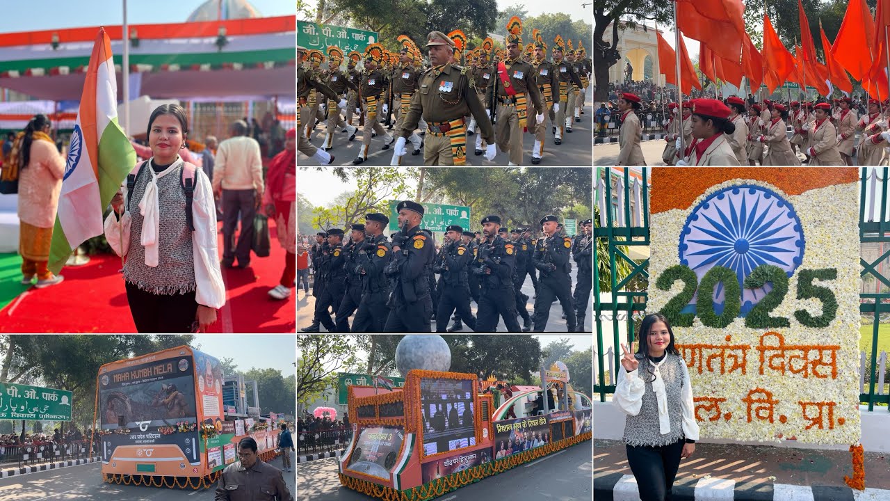 76th Republic Day Parade | 26 January 2025 Parade Lucknow | लखनऊ में ...