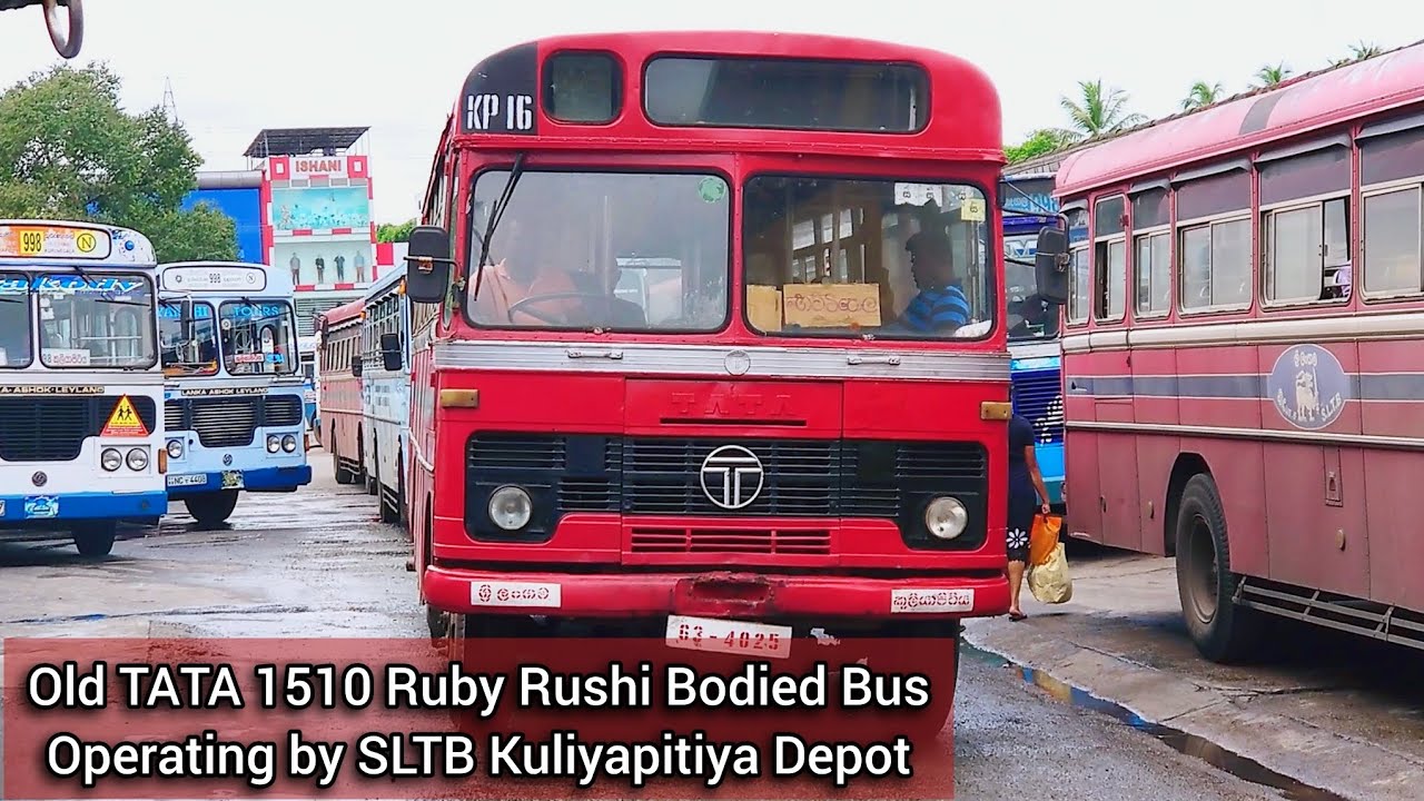Old TATA 1510 Bus Operating By SLTB Kuliyapitiya Depot - YouTube