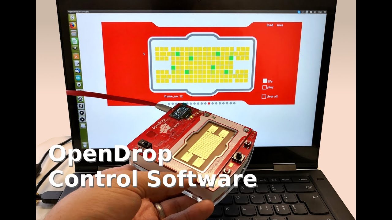 Control Software for OpenDrop V3 Digital Microfluidics Platform - YouTube
