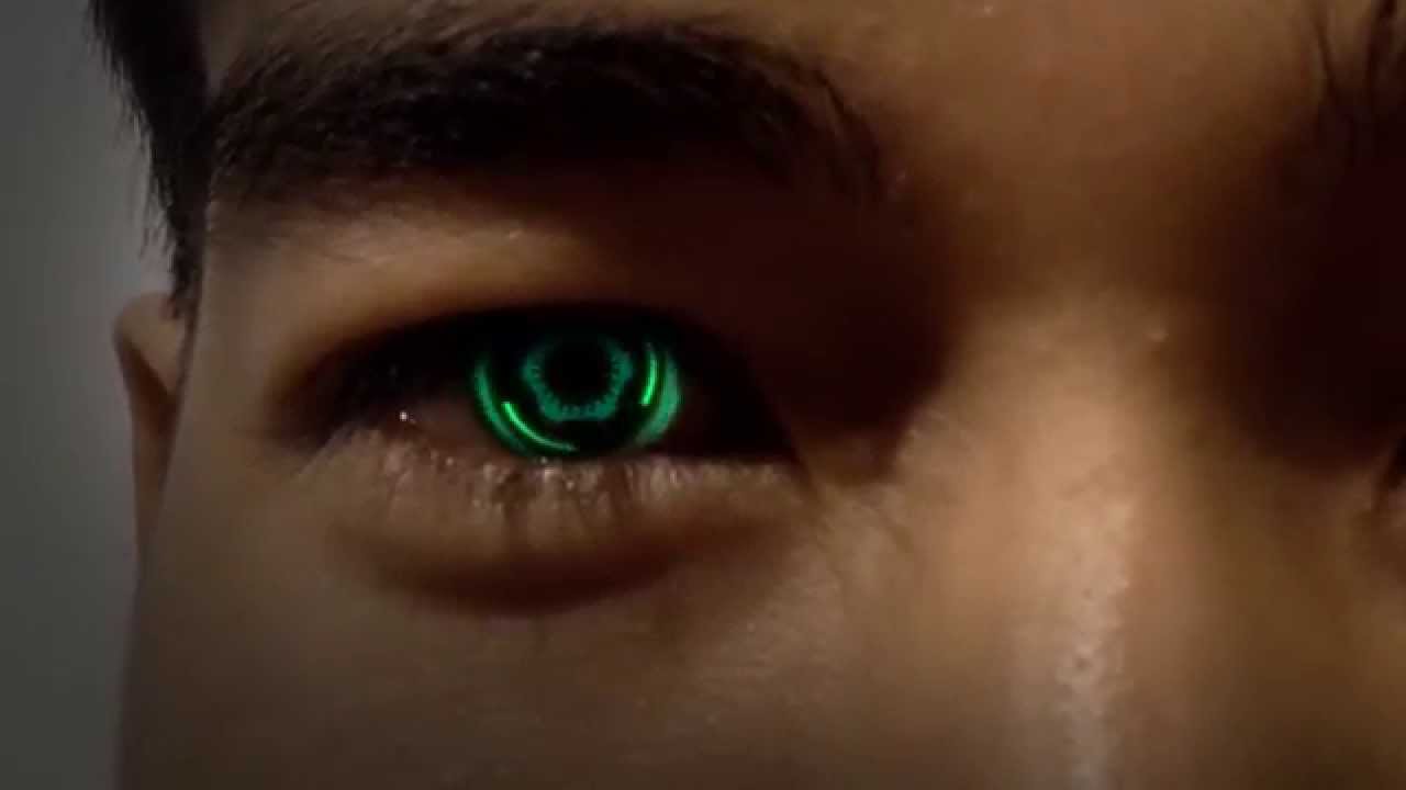 Test After Effects- Eye VFX Green Light - YouTube