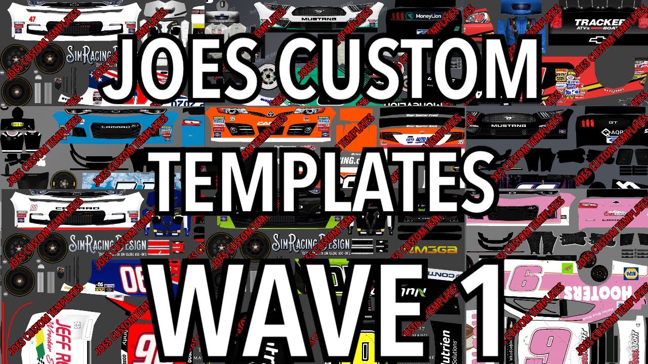 Custom Nascar Templates Wave 1 - YouTube