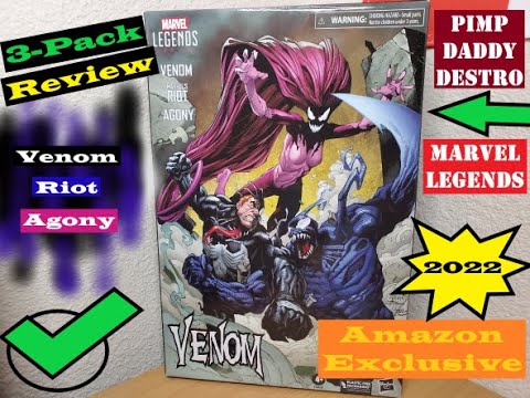 Marvel Legends Amazon Exclusive Venom 3 Pack Review - 2022 - YouTube