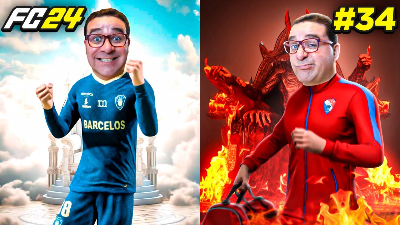 DO CÉU AO INFERNO NA MESMA JORNADA | EA FC 24 MODO CARREIRA #34 - YouTube