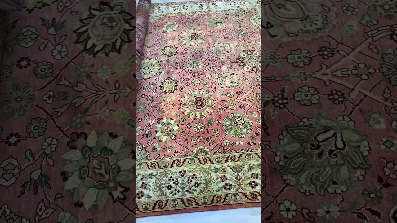 Handmade wool carpet shipped to customer. - YouTube