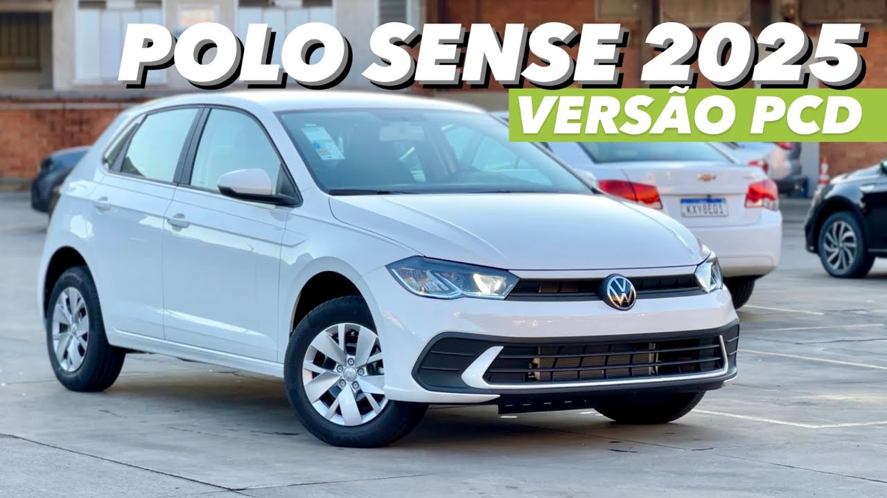 Avaliação | Novo Volkswagen Polo Sense (PCD) 2025 | Curiosidade ...