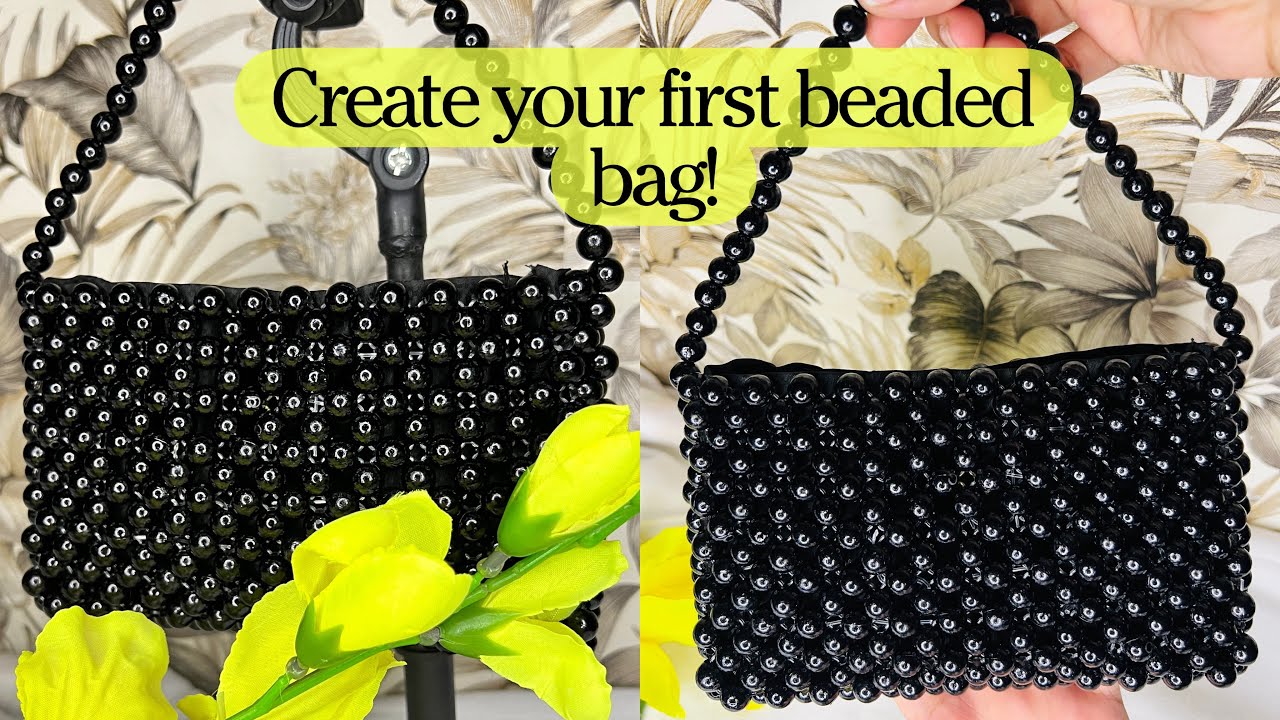 Easy and simple beaded bag tutorial with some important tips.. - YouTube