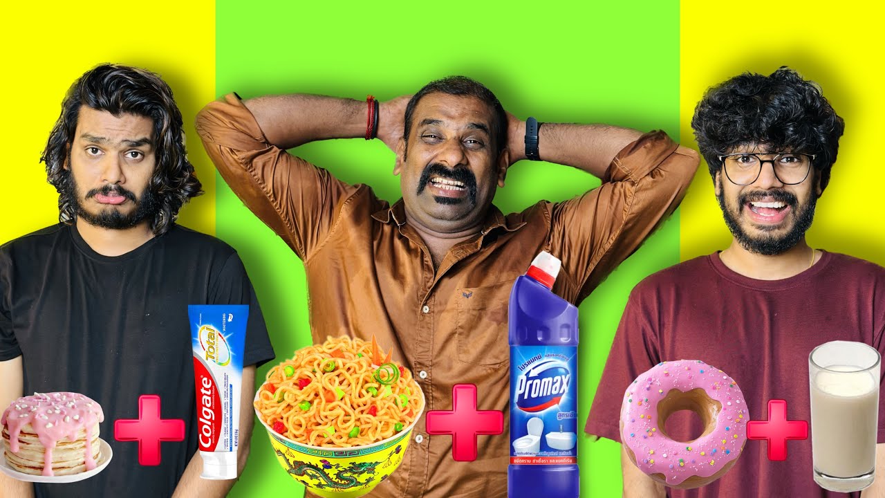 Weird combination food eating challenge 🤩 | Praveen Pranav - YouTube
