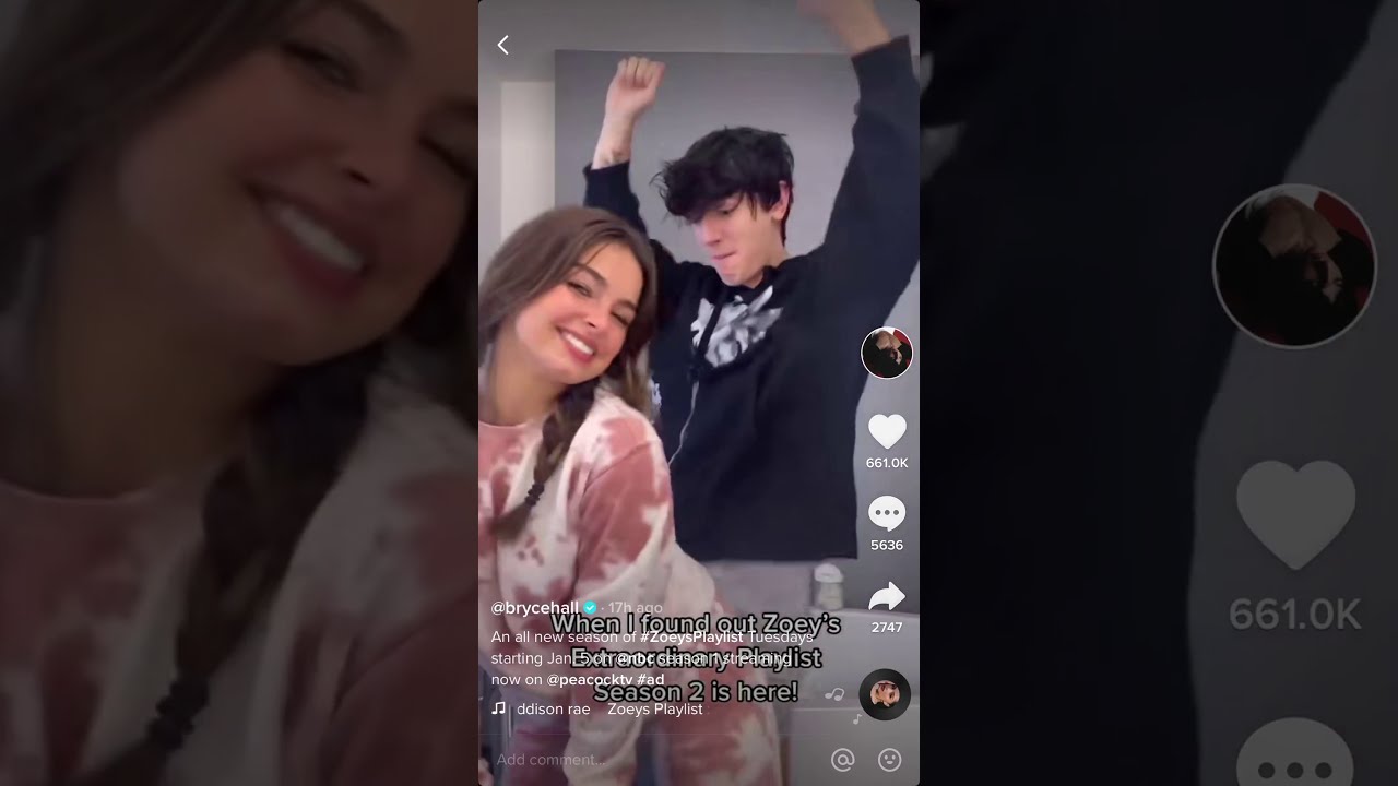 Addison Rae throwing it back in front of Bryce Hall - YouTube