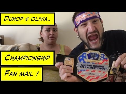 Duhop & Sister Olivia CHAMPIONSHIP FAN MAIL - YouTube