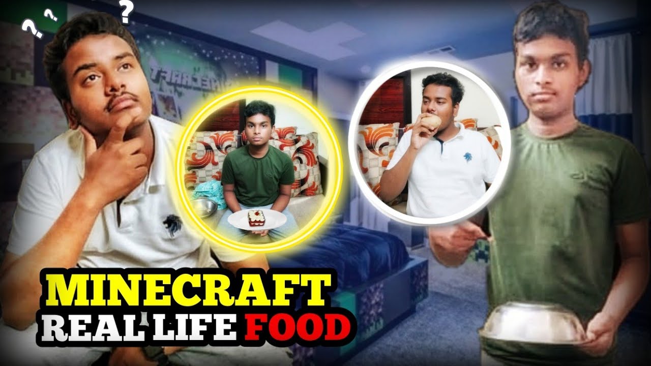EATING MINECRAFT FOOD IN REAL - YouTube
