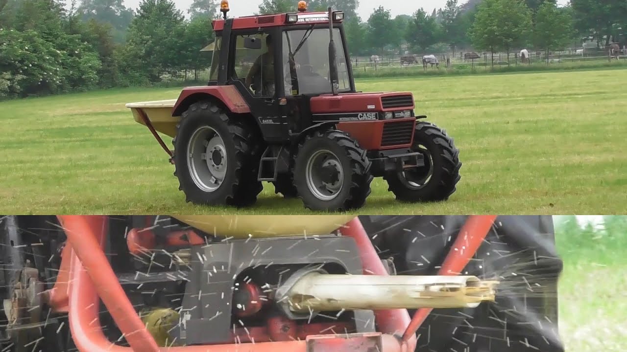 Spreading fertilizer with Case IH & Vicon - YouTube