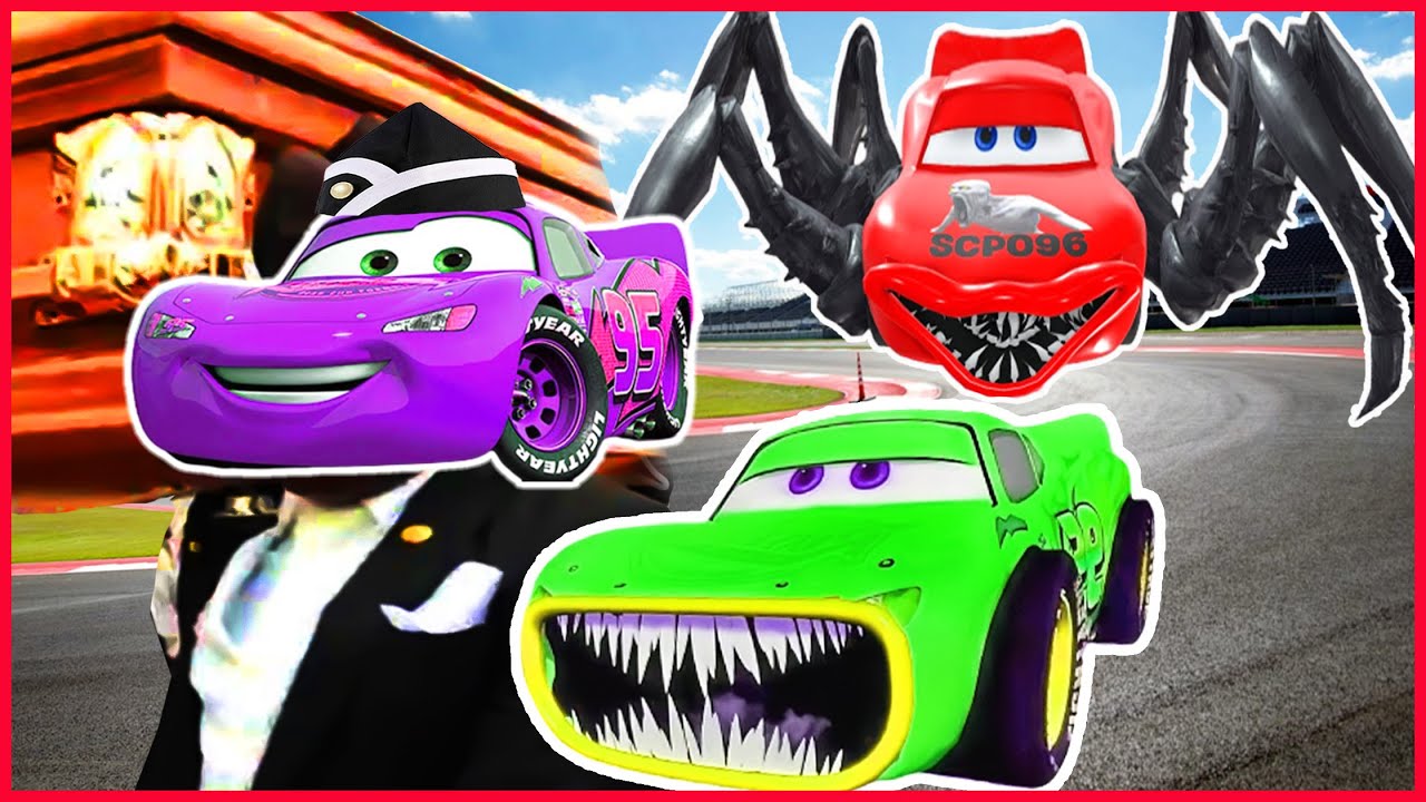 Cars 3 Mater vs Lighting McQueen Exe vs Lighting McQueen Eater - Coffin ...