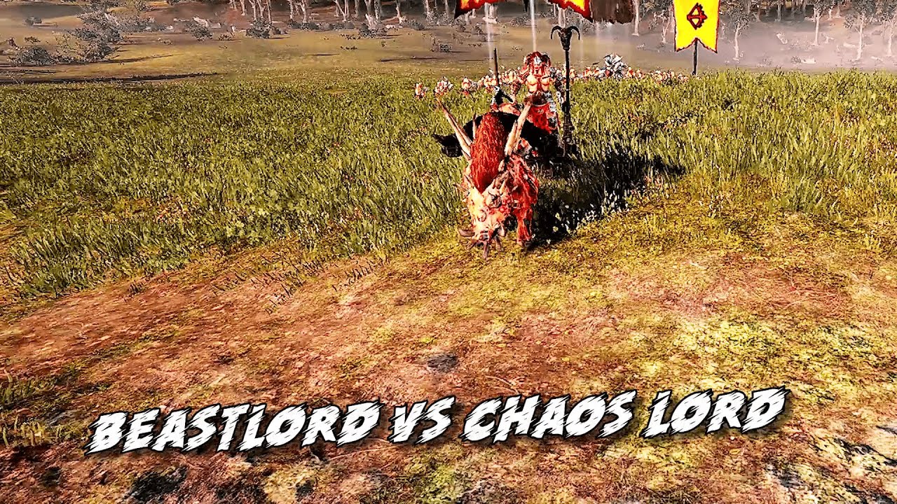 BEASTLORD vs CHAOS LORD • EPIC BATTLE OF HEROES • TOTAL WAR WARHAMMER ...