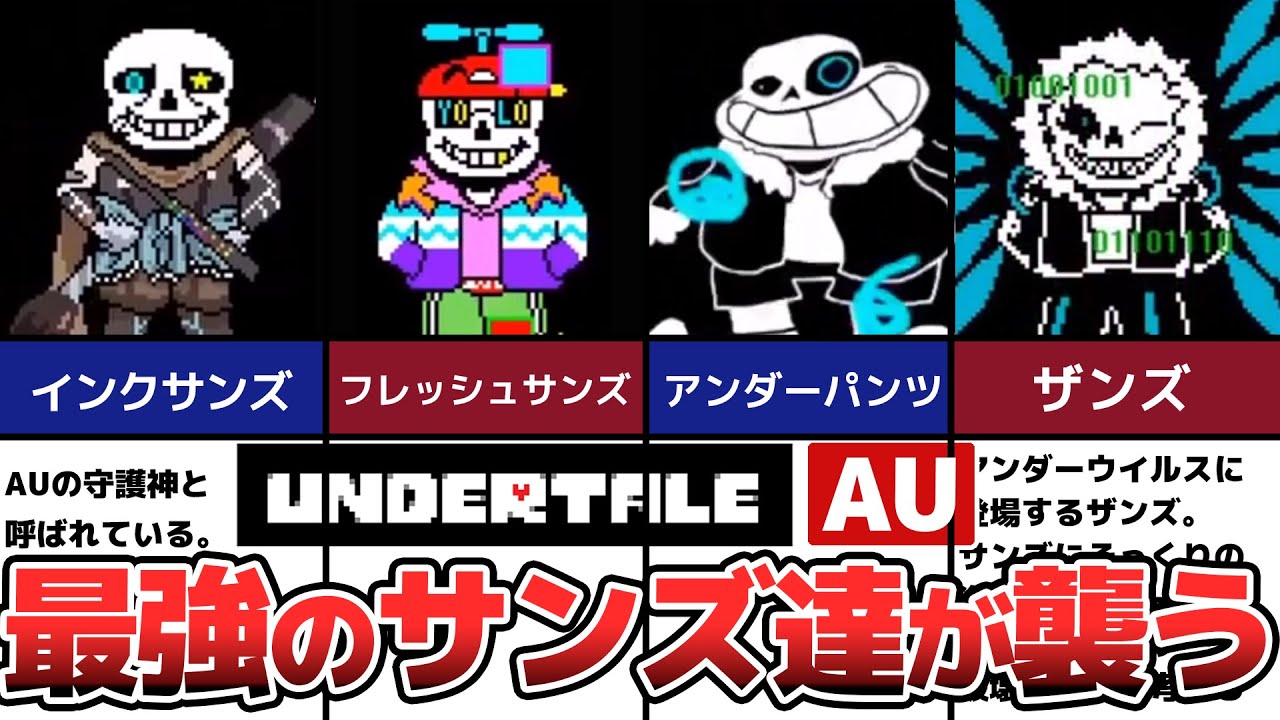 【Undertale AU】人気のInktaleを解説 - YouTube