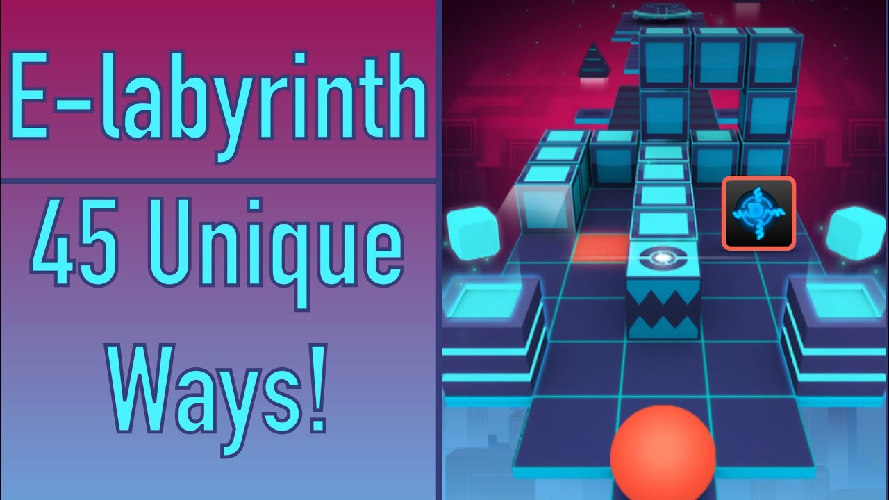 Rolling Sky E-labyrinth💻 - 45 Unique Ways - YouTube
