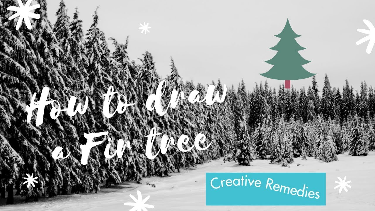 🎨 Arty Wednesday 🎨 How to draw a Fir Tree with Gail - YouTube