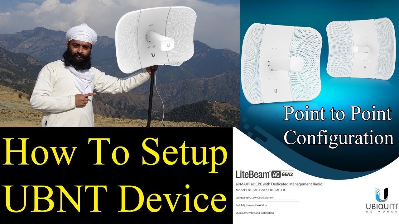 How to Setup PTP Ubiquiti UBNT AirMAX® ac CPE Radio Lite Beam 5 AC Gen ...