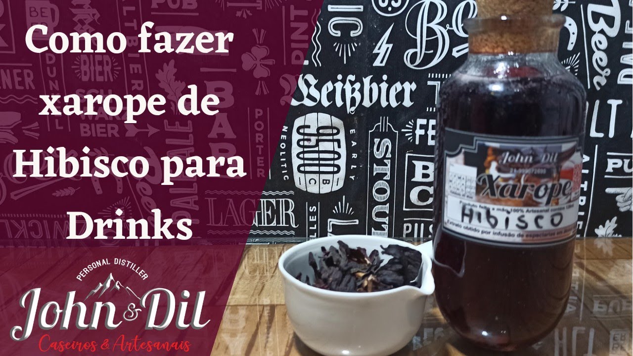 Como fazer Xarope de Hibísco para Drinks e segunda fermentação de ...