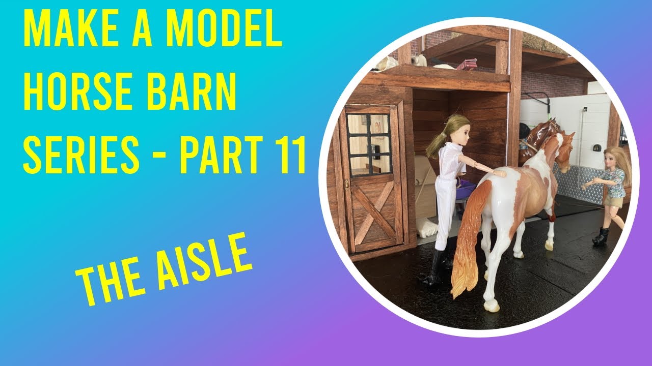 Making a Model Horse Barn Aisle - Miniature Asphalt & Dog Bone Pavers ...