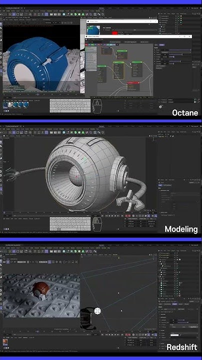 C4D 강의 (로봇) [C4D Class_Basic Robot] #shorts - YouTube