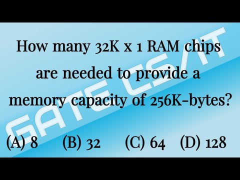 How many 32K x 1 RAM chips are needed to provide a memory capacity of ...
