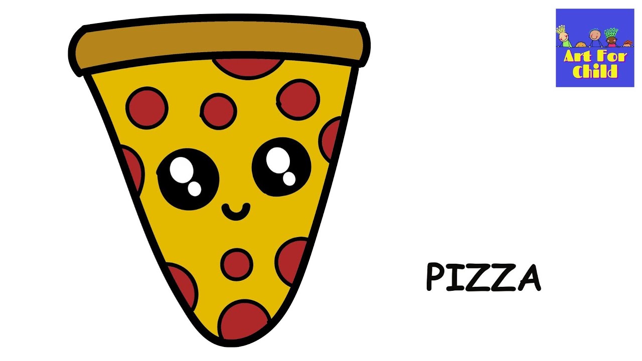 How To Draw Pizza | Cute Easy Drawing Tutorial I Step by Step - YouTube