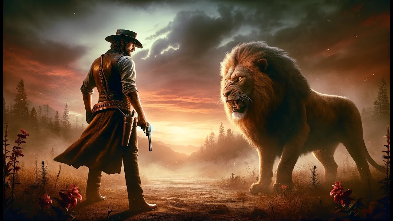 RDR2 CIRCUS MISSION FACEOFF WITH A REAL LION - YouTube