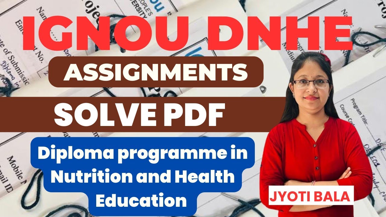 IGNOU DNHE Assignments Solve PDF||DNHE Assignments ||Gursehaj Coaching ...
