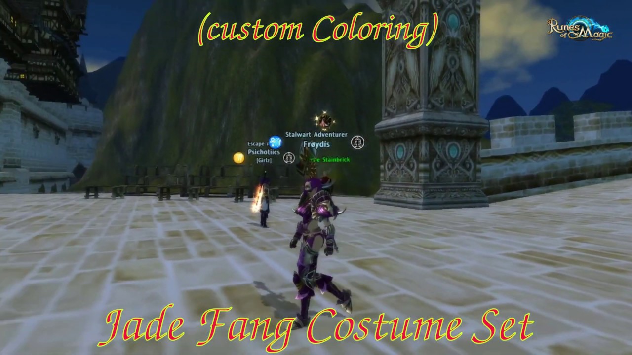 Runes of Magic : Jade Fang Costume Set - YouTube