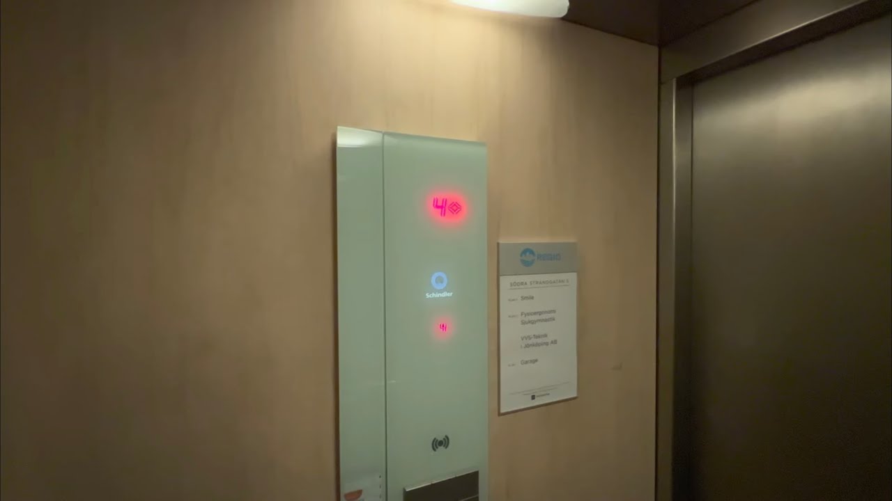 2011 Schindler MRL Traction Elevator @ Södra Strandgatan 5, Jönköping ...