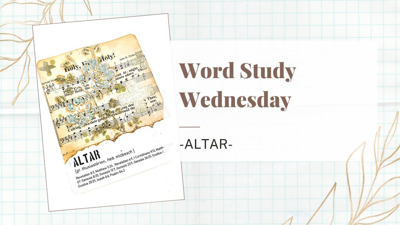 Word Study Wednesday | ALTAR | Crackle Distress Glaze - YouTube